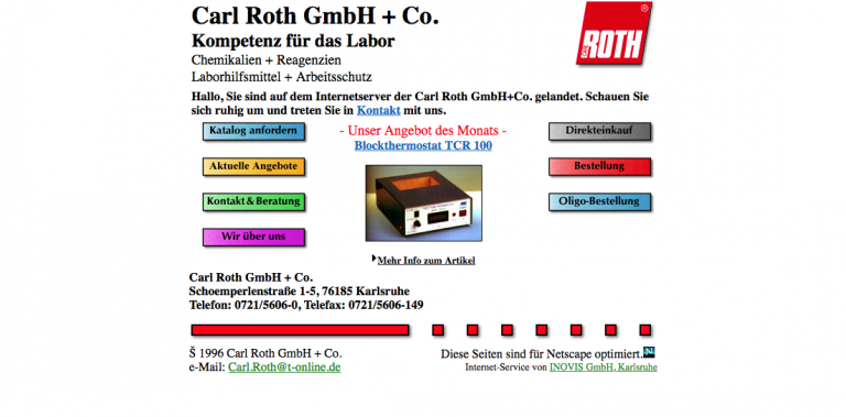 Schon immer einen Schritt voraus: Der Carl Roth Onlineshop wird 20